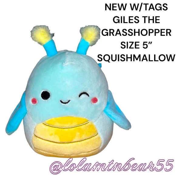 Squishmallows | Toys | New Wtags Giles The Grasshopper Size 5 Cute ...